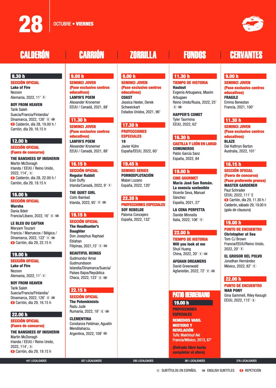Programación 2022 - SEMINCI
