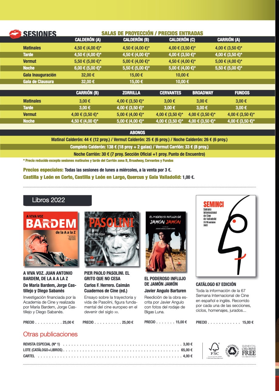 Programación 2022 - SEMINCI
