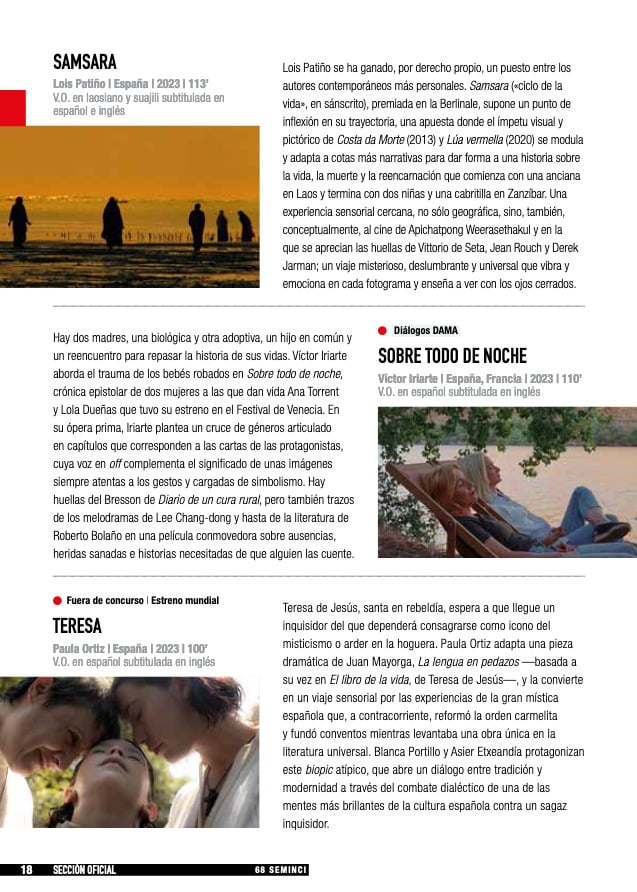 Programa de mano 68Seminci - SEMINCI