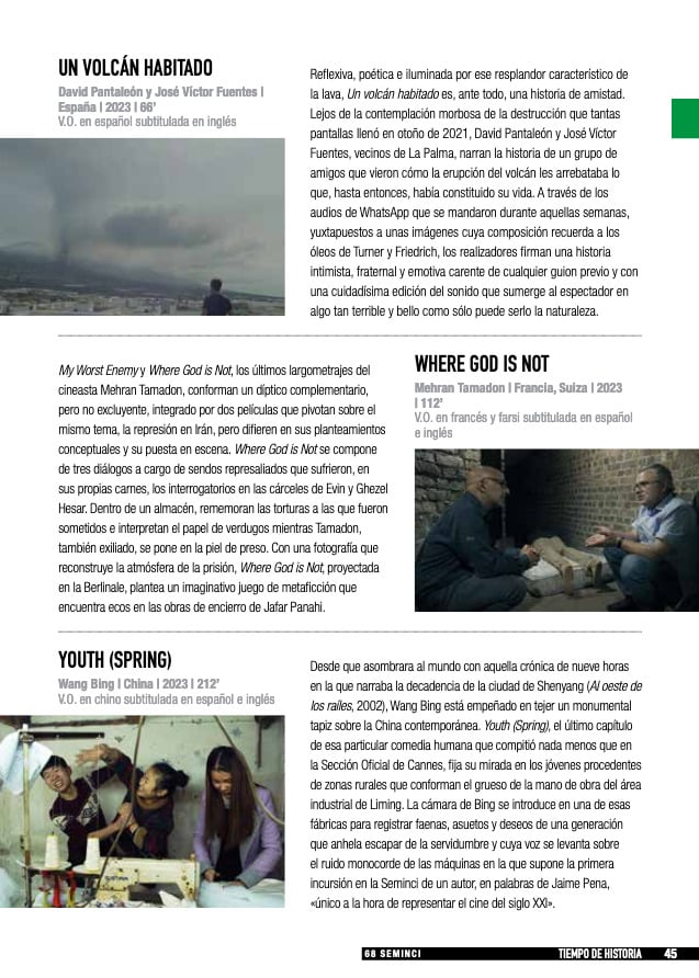 Programa de mano 68Seminci - SEMINCI