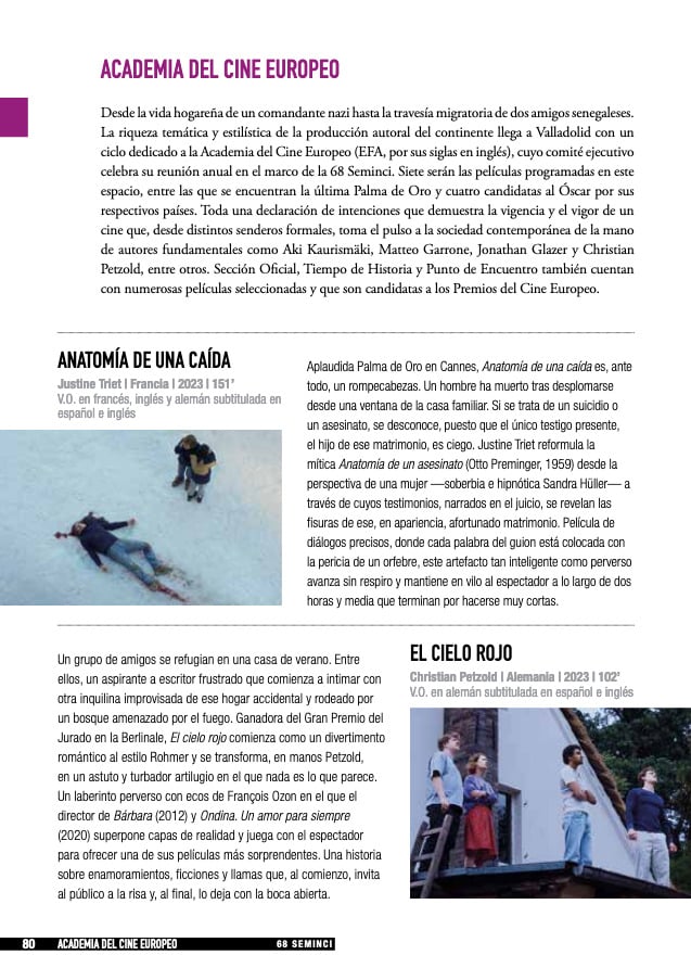 Programa de mano 68Seminci - SEMINCI