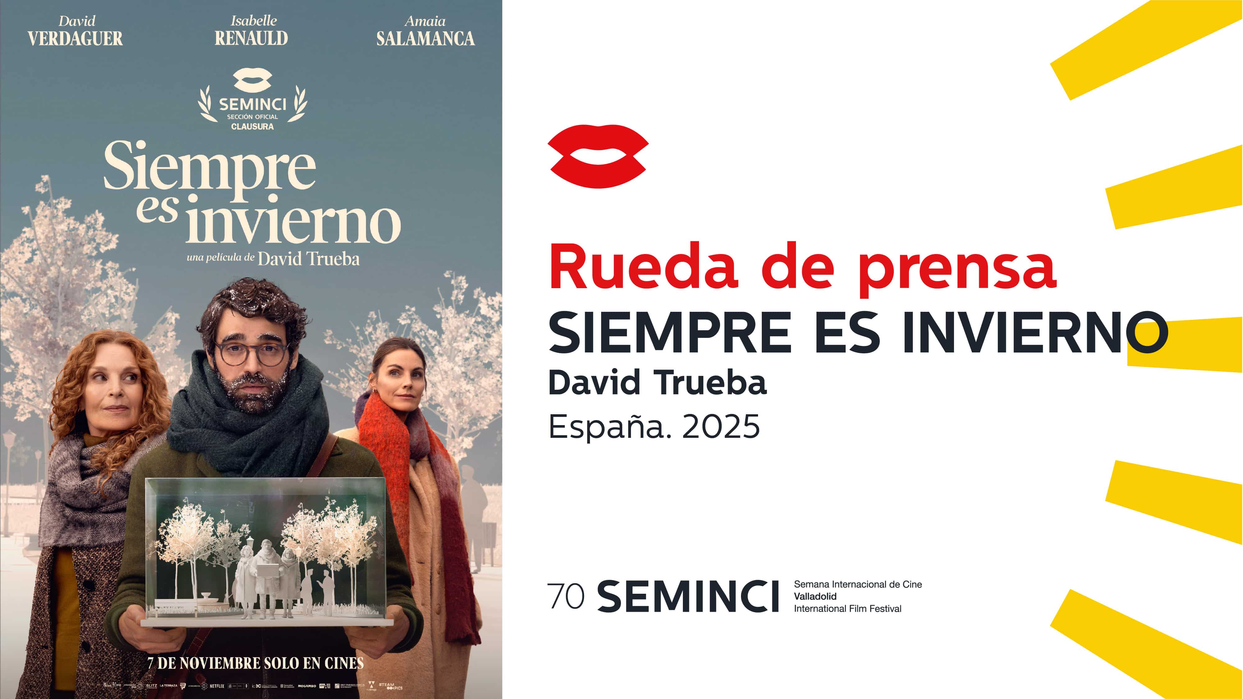 Rueda de prensa - SIEMPRE ES INVIERNO - SEMINCI